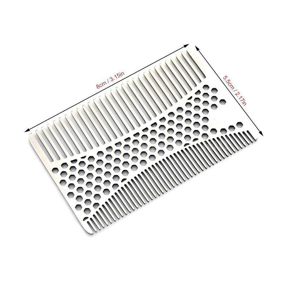Stainless Steel Beard Comb Anti-static Mustache Br... – Grandado