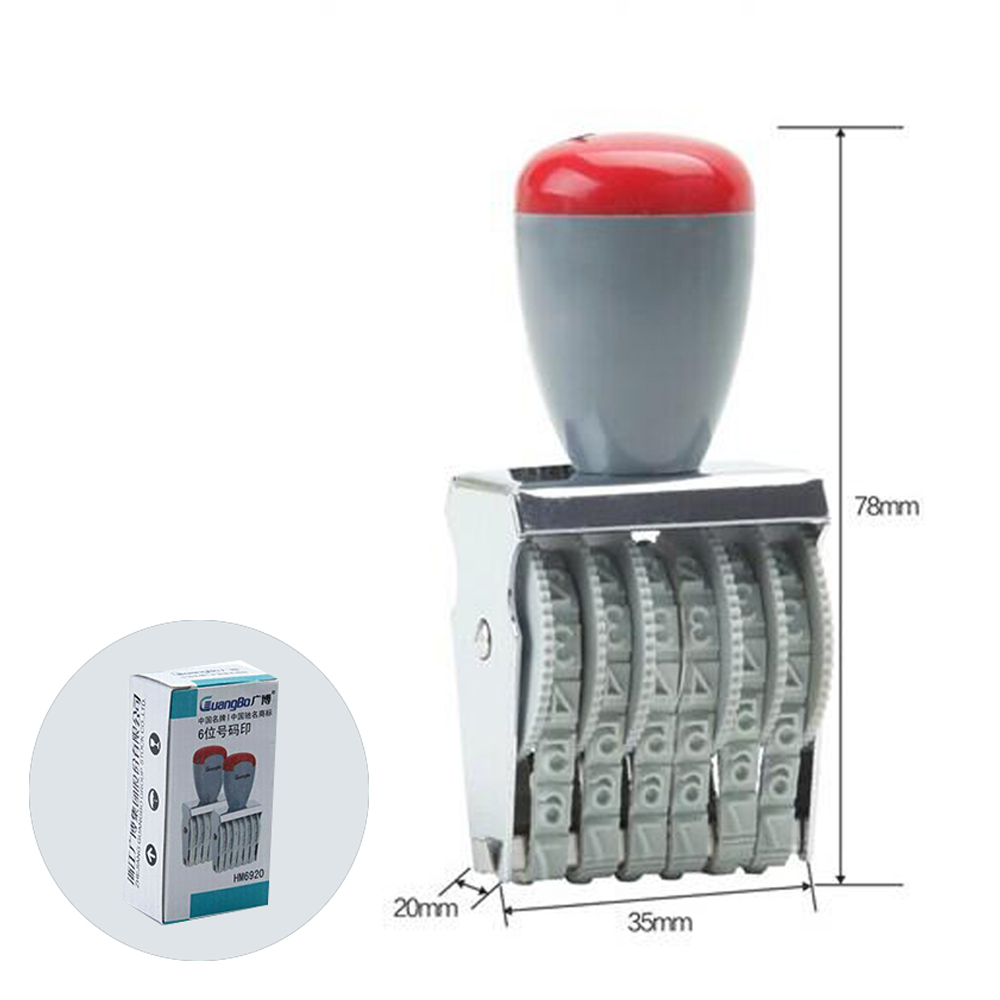 Vintage DIY Wheels Rollers 6 Digits Numbering Stam... – Grandado