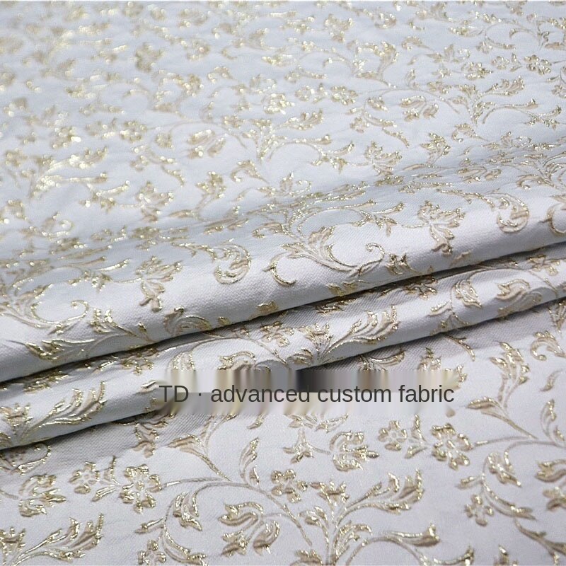 French three-dimensional embossed gold silk yarn-d... – Vicedeal