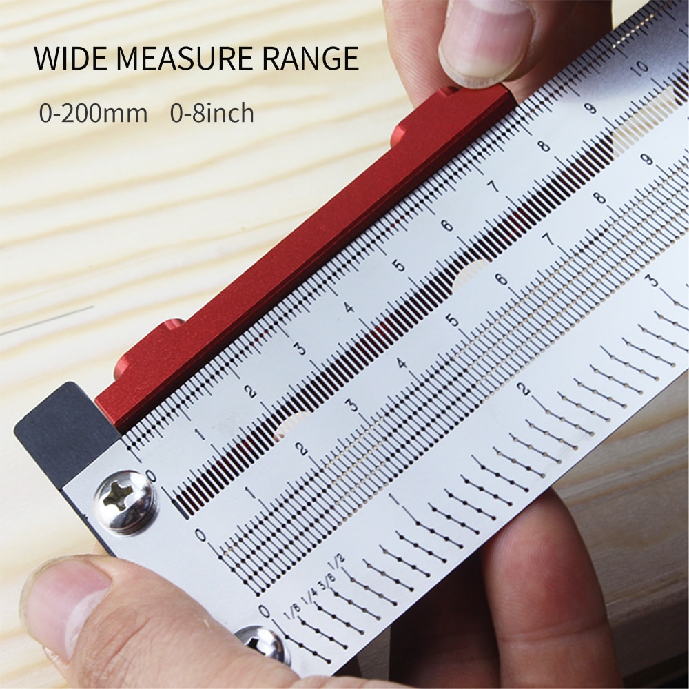 High Precision Metric Measuring Tool Hole Ruler T-... – Vicedeal