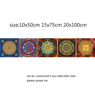 Mandala Style Mosaic Tile Stickers For Living Room... – Grandado