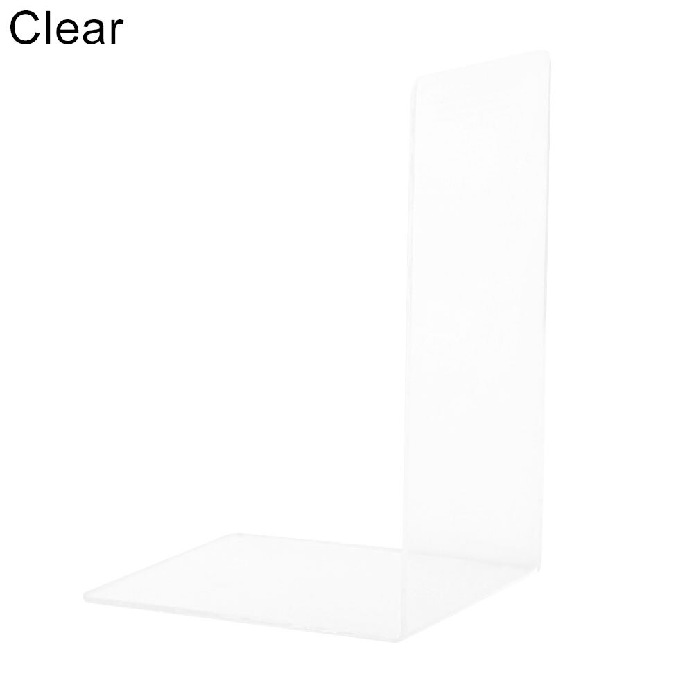 1Pc Multipurpose Transparent Acrylic Bookends Stan... – Grandado