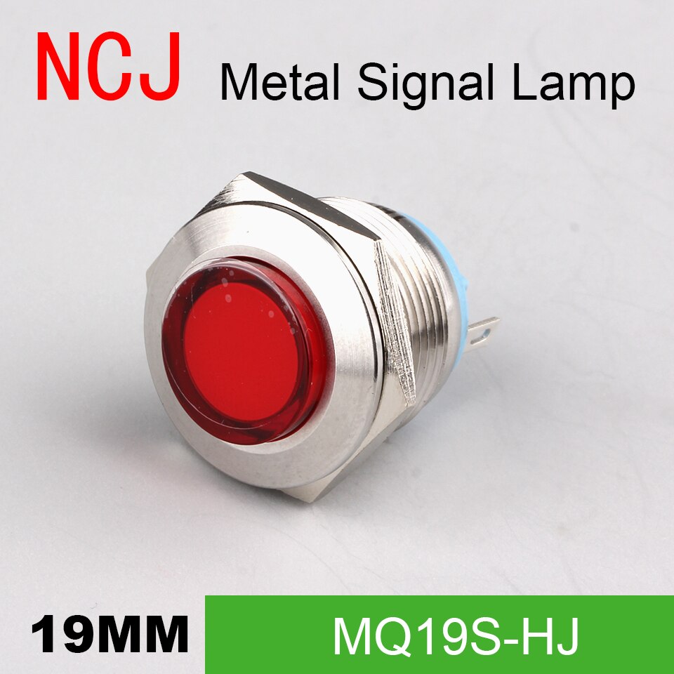 NCJ 19mm Metal LED Signal lamp Indicator pilot War... – Grandado