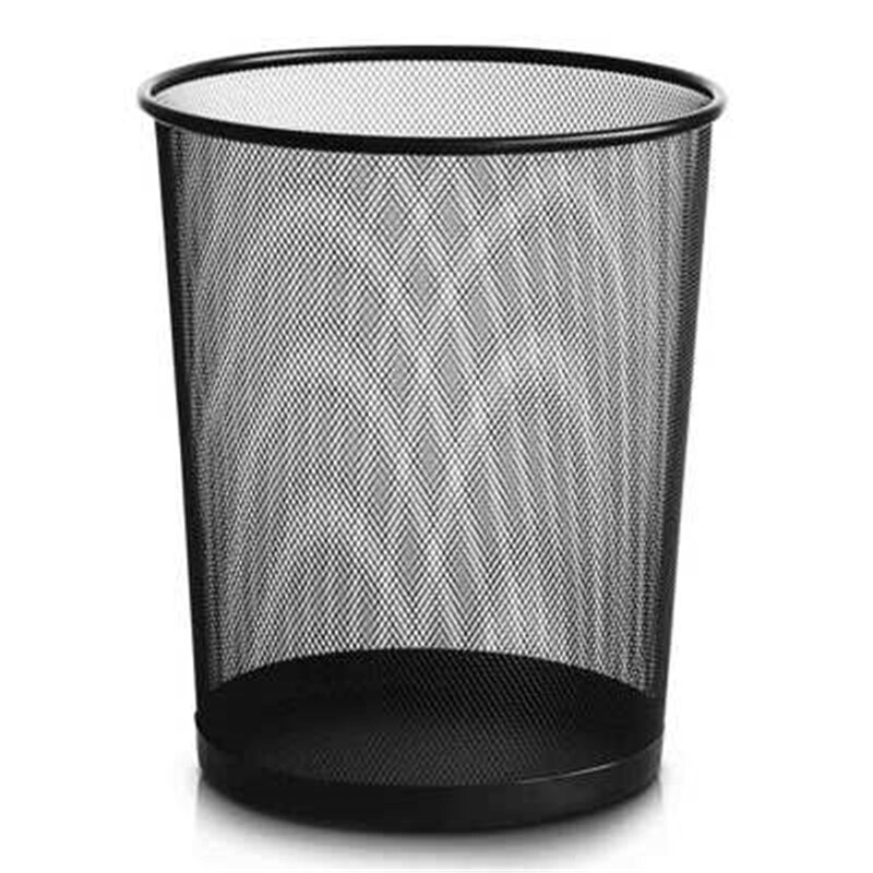DL 9189 waste paper basket metal large mesh garbag... – Vicedeal