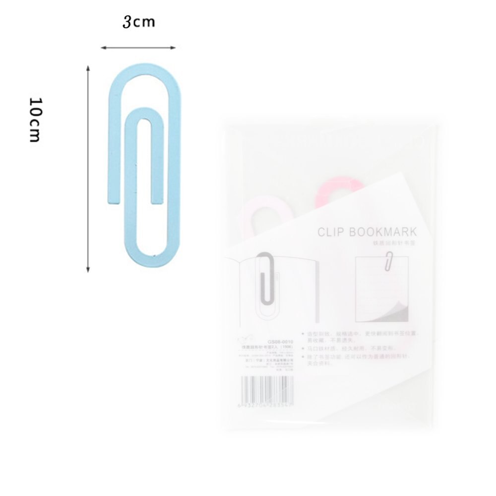 2pcs/pack Multicolor Paperclips Metal Paper Clips ... – Grandado