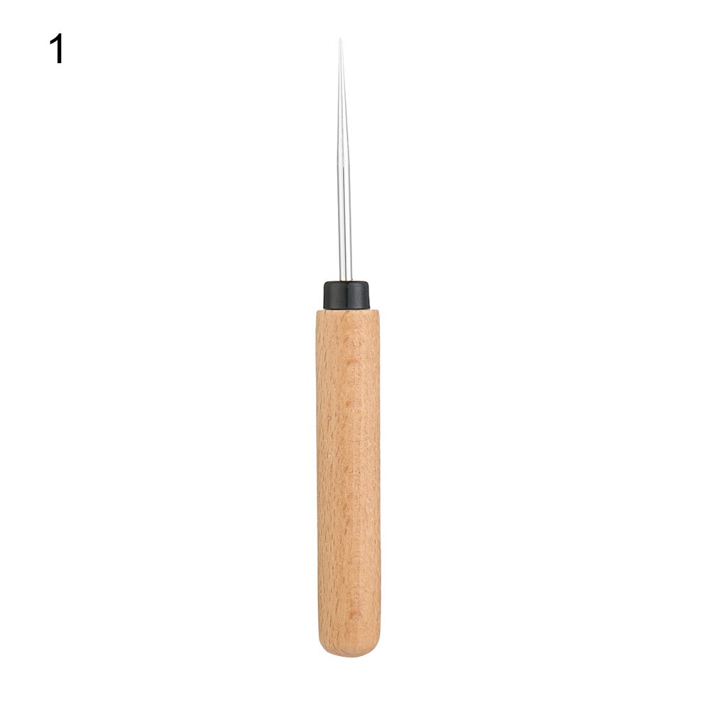1PC Plastic Wooden Handle Stainless Steel Awl Tool... – Grandado