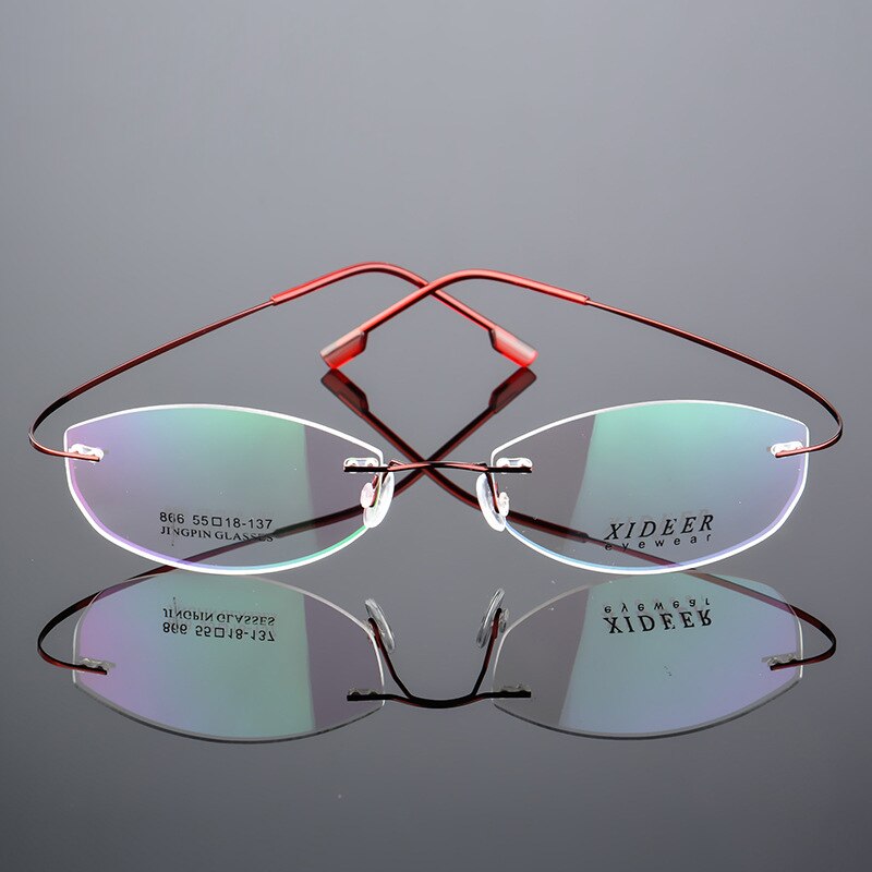 Rimless Glasses Ultralight Eyeglasses Frames Memor... – Grandado