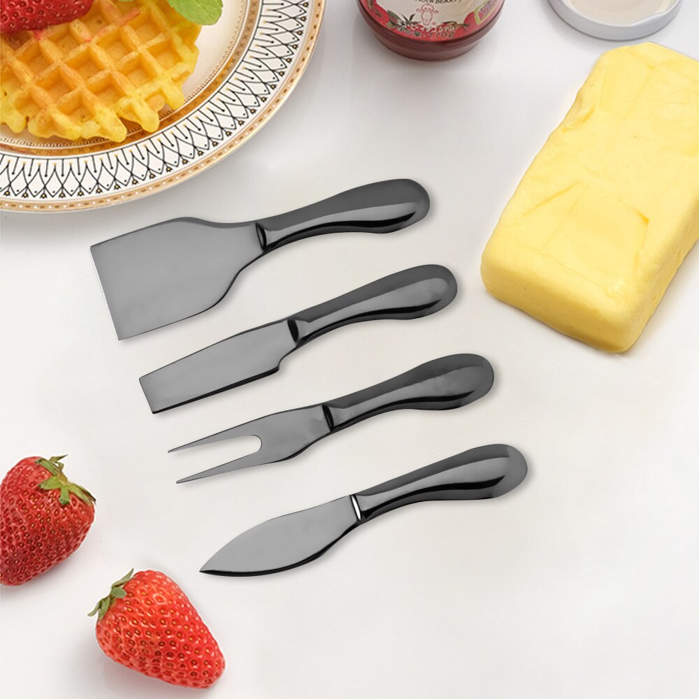4Pcs Cheese Knife Set Complete Stainless Steel Col... – Grandado
