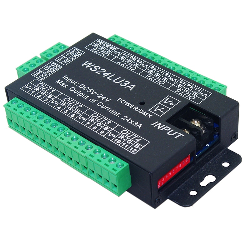 Einfach 24CH DMX512 Decoder DC5V-24V 24 kanal 8 gr... – Grandado