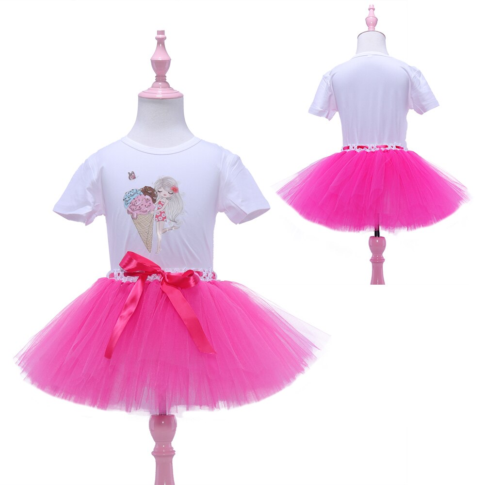 Rose Geplooide Roze Tutu Pluizige Mesh Fairy Korte... – Vicedeal