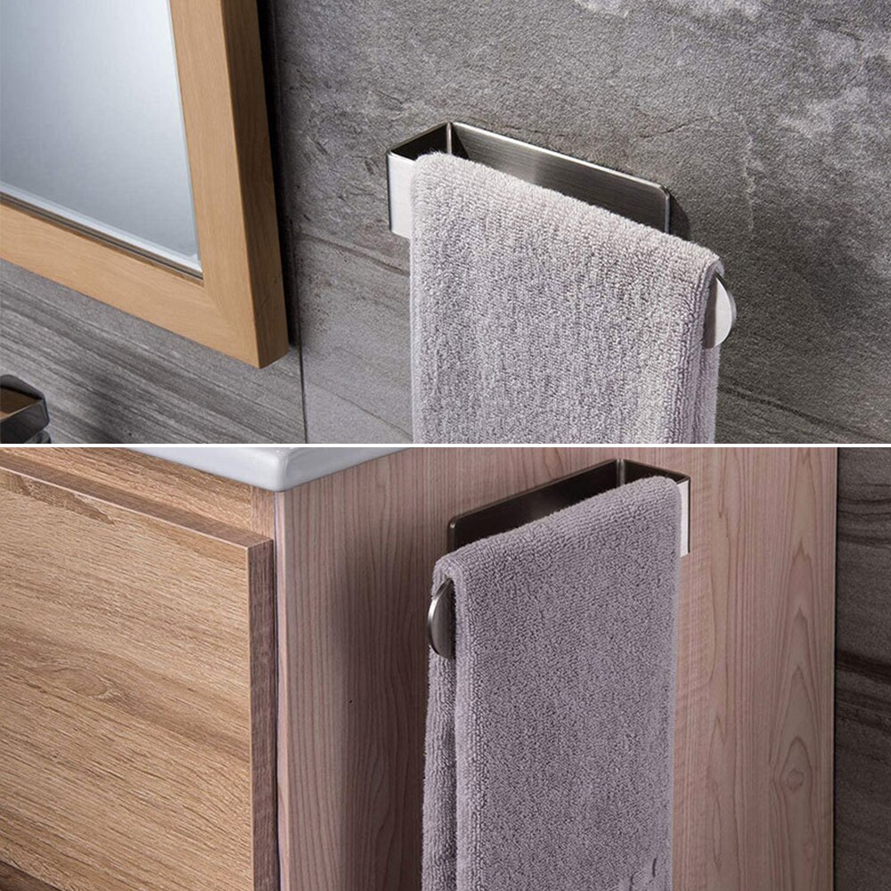 Bath Towel Holder Bathroom Towel Bar Wall Mounted ... – Grandado