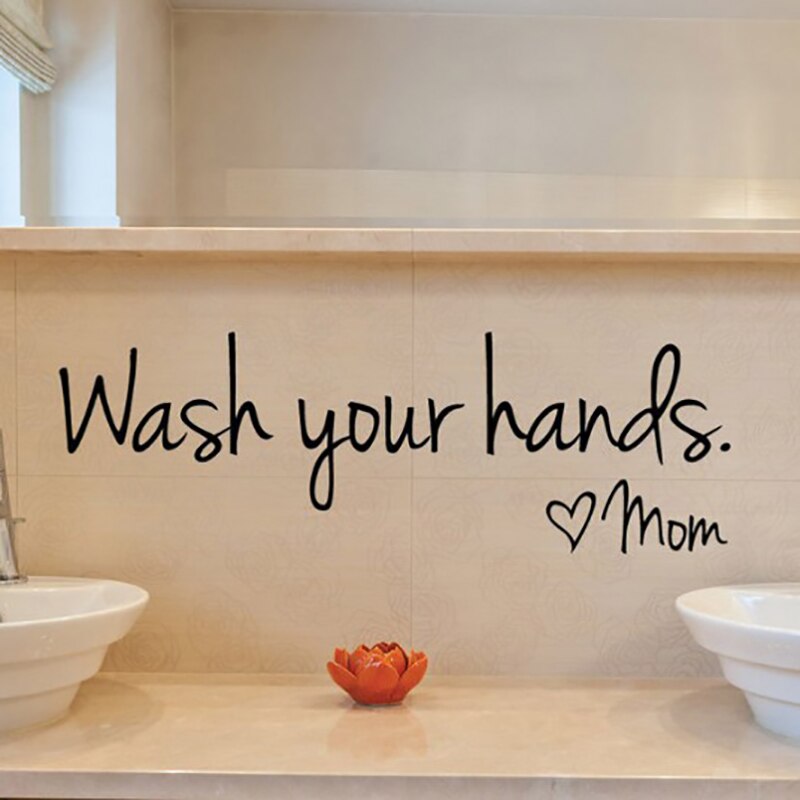 Personality English Words Sticker Wash Your Hands ... – Vicedeal