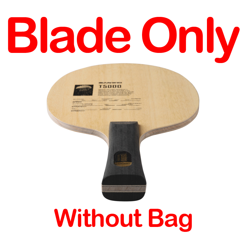 SANWEI T5000 CARBON Table Tennis Blade Racket (5+2... – Grandado
