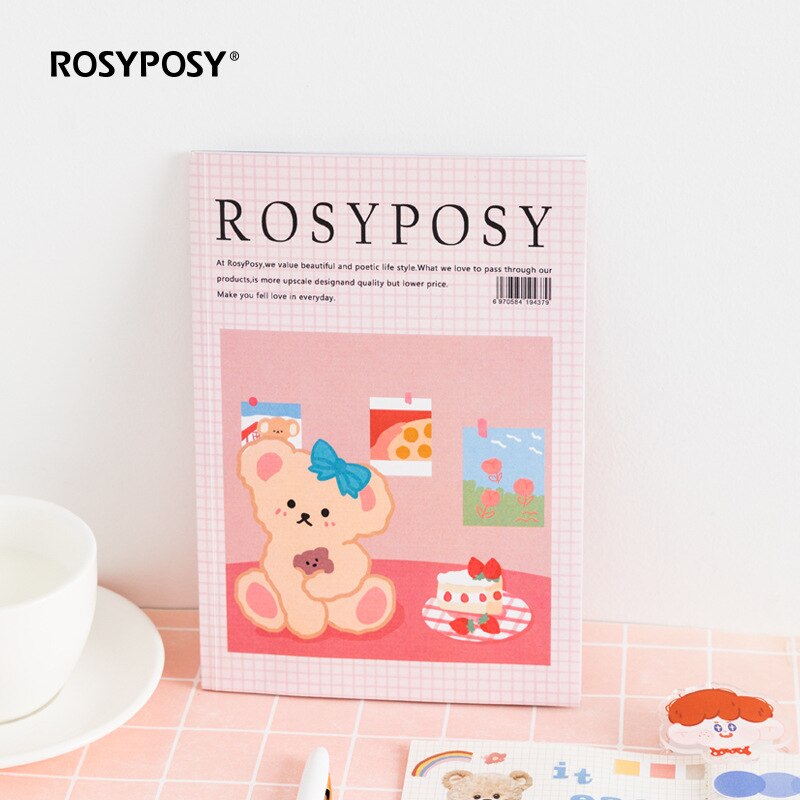 Rosy Posy 20 Page Notebook Stickers Set INS Style ... – Vicedeal