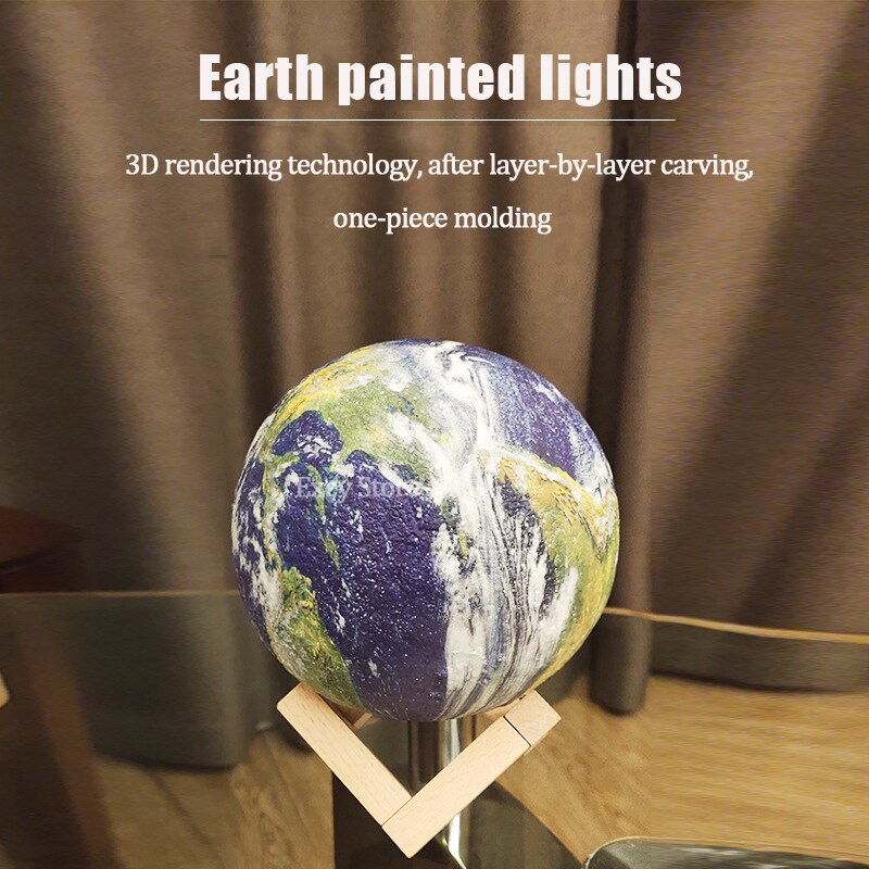 3D Printing Earth Globe World Map with Stand 16 Co... – Vicedeal