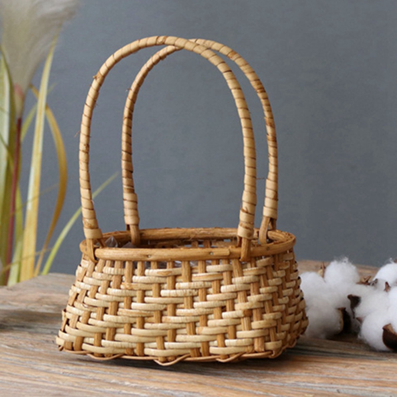 Wicker Basket Baskets Empty Willow Woven Picnic Ba... – Grandado