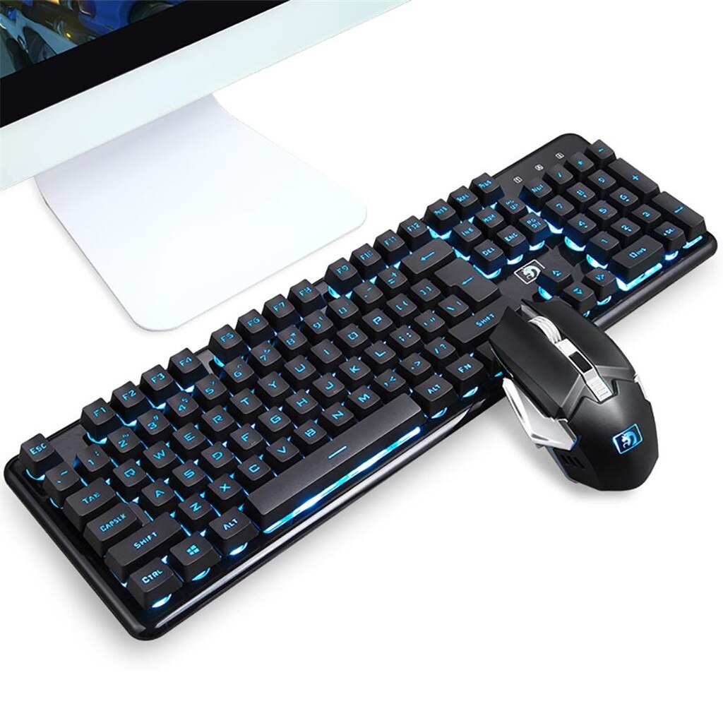 2,4 GHz Wireless Keyboard Gaming Tastatur Maus Com... – Grandado