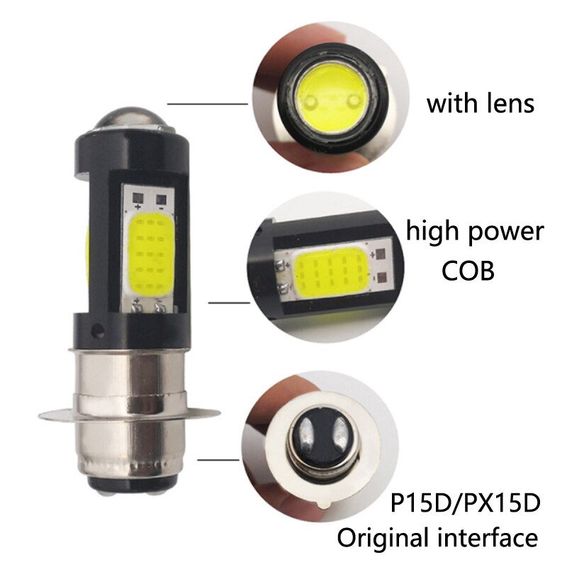 1Pcs H6M PX15D LED Moto Birne P15D LED Motorrad Sc... – Vicedeal