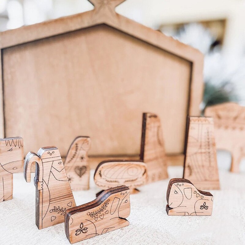Wooden Jesus Puzzle Nativity Jigsaw Puzzles for Ch... – Vicedeal