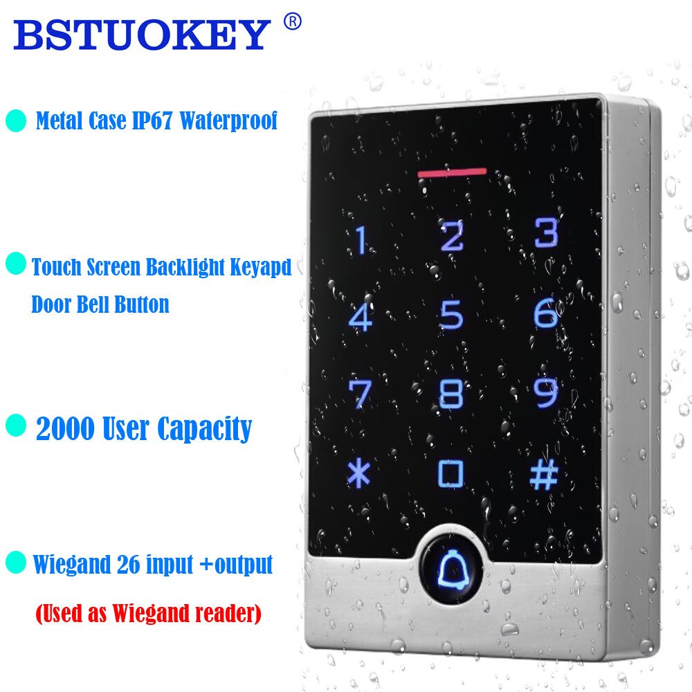 IP67 Waterproof Zinc Alloy 2000 User Wiegand Input... – Grandado