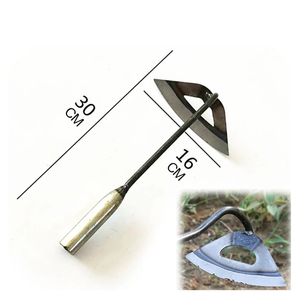 Full Steel Iron Gardening Handle Hollow Hoe Small ... – Vicedeal