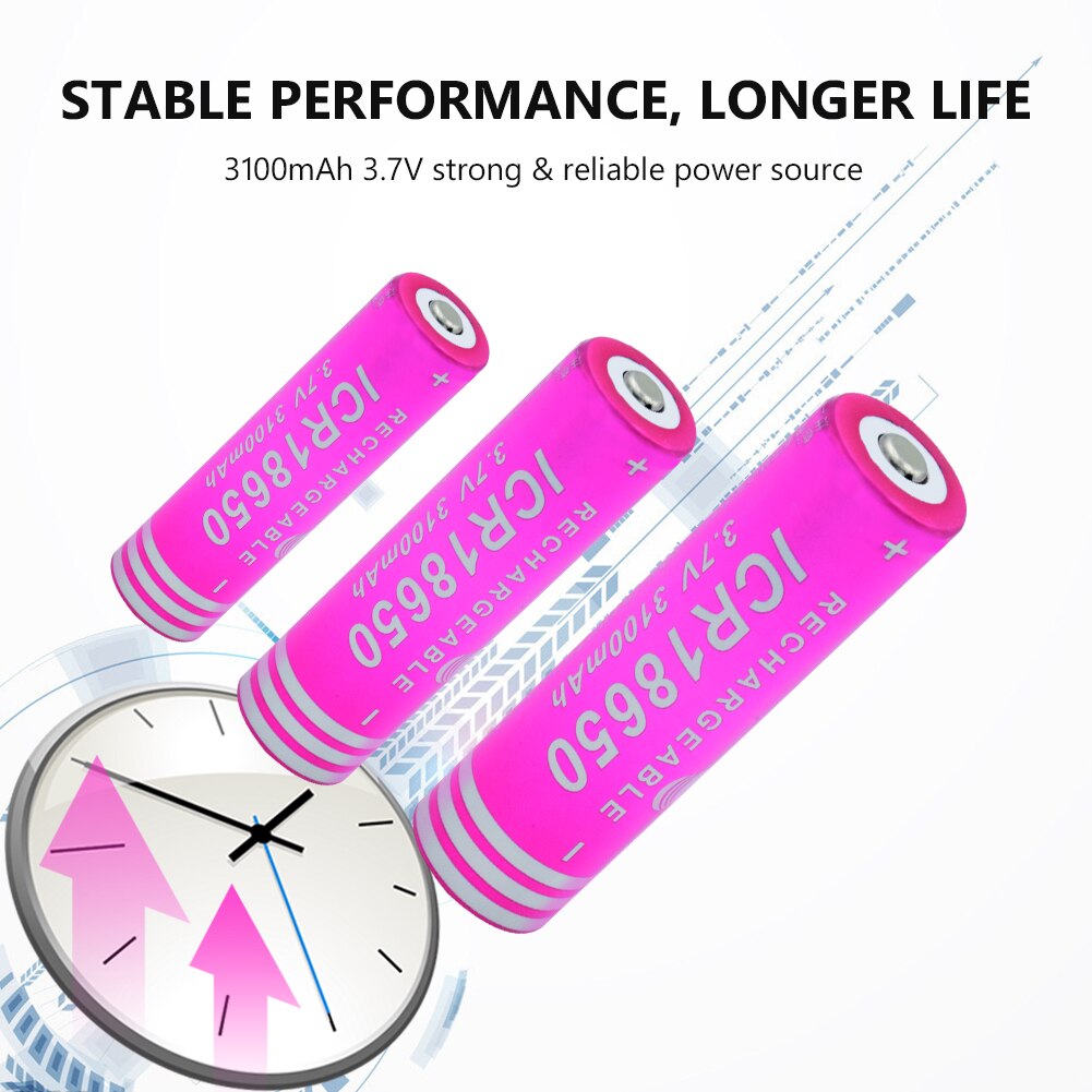 2Pcs 18650 NEXcell Battery 3.7V 3100mah ICR 18650 ... – Grandado