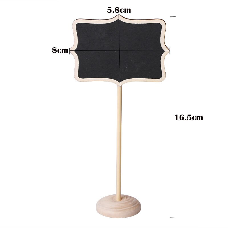 5Pc Hart Hout Bord Met Stand Mini Houten Blackboar... – Grandado