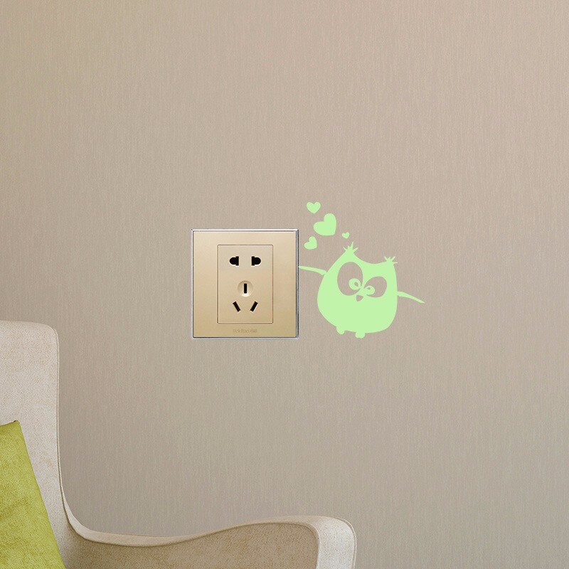 Luminous switch stickers Cartoon wall stickers Hom... – Grandado