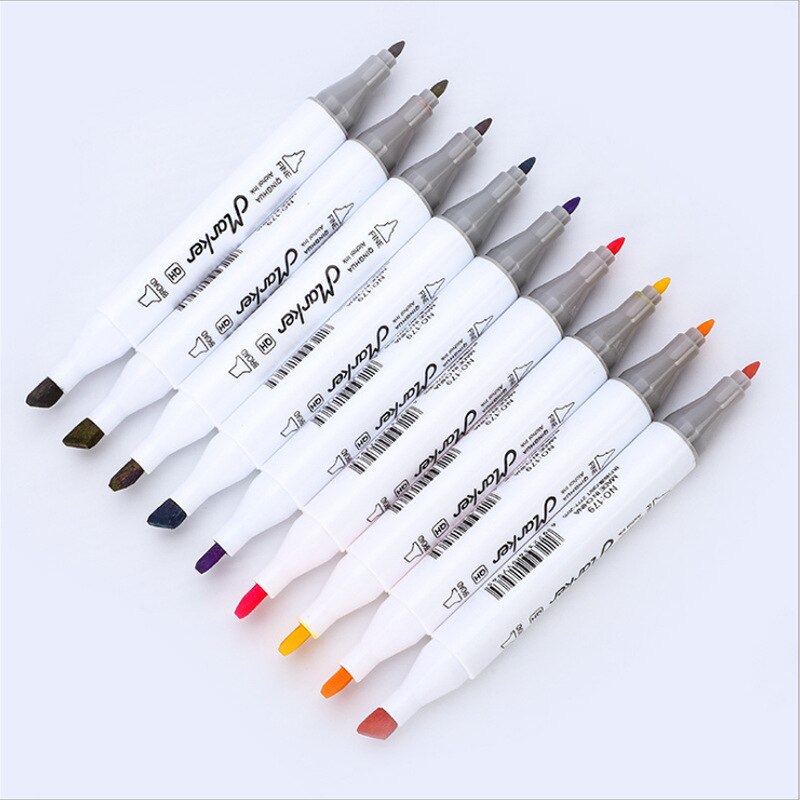 12/18/24/36/48/60 Color Markers Set Manga Drawing ... – Grandado