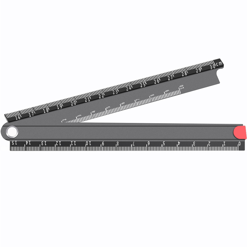 Japanese Aluminum Alloy Foldable 15cm-30cm Ruler S... – Vicedeal