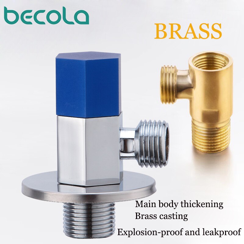 1/2"RED male x 1/2" BLUE male Brass Bathroom Cold ... – Grandado