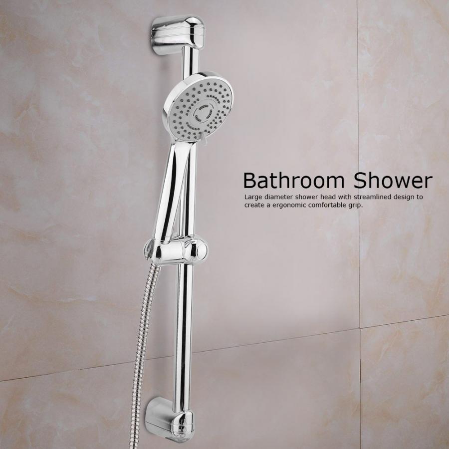 Stainless Steel Chrome Shower Head Riser Rail Slid... – Grandado