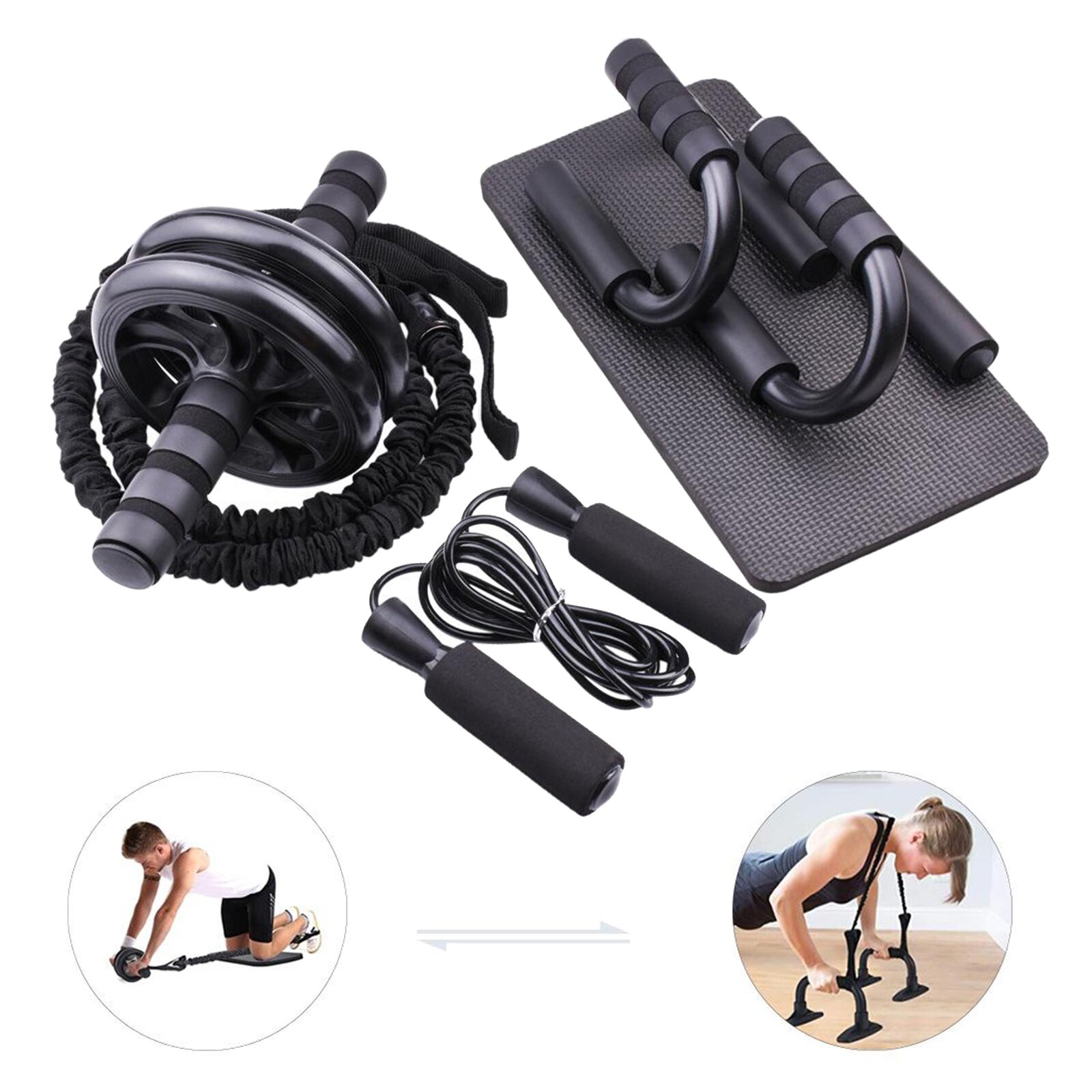 Wiel Pull Touw Taille Abdominale Fitness Apparatuu... – Grandado