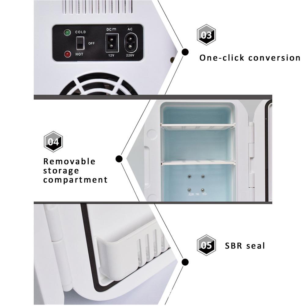 Portable 6L 12V Refrigerator Freezer Cooler Warmer... – Grandado