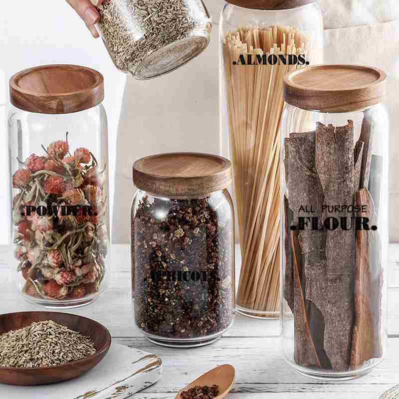 Kitchen Bottle Label Stickers Distinguish Grain From Pasta Seasoning ...