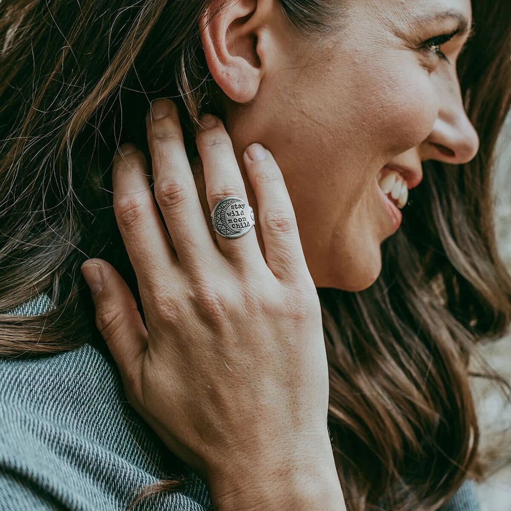 Letters Charm Nordic Viking Rune Ring Engagement a... – Grandado