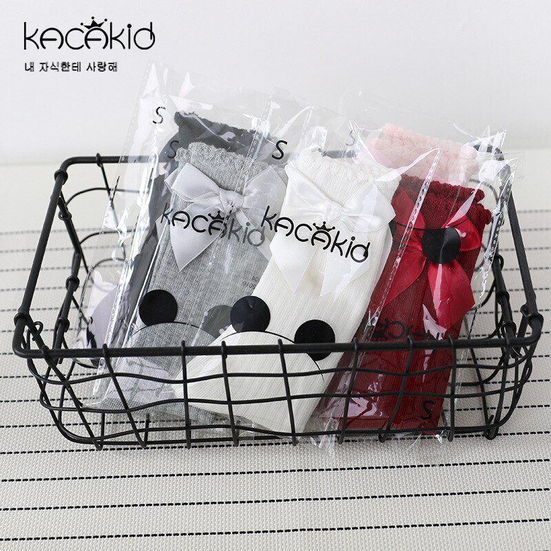 KACAKID Sweet Bowknot Children Girl Stockings Cute... – Grandado