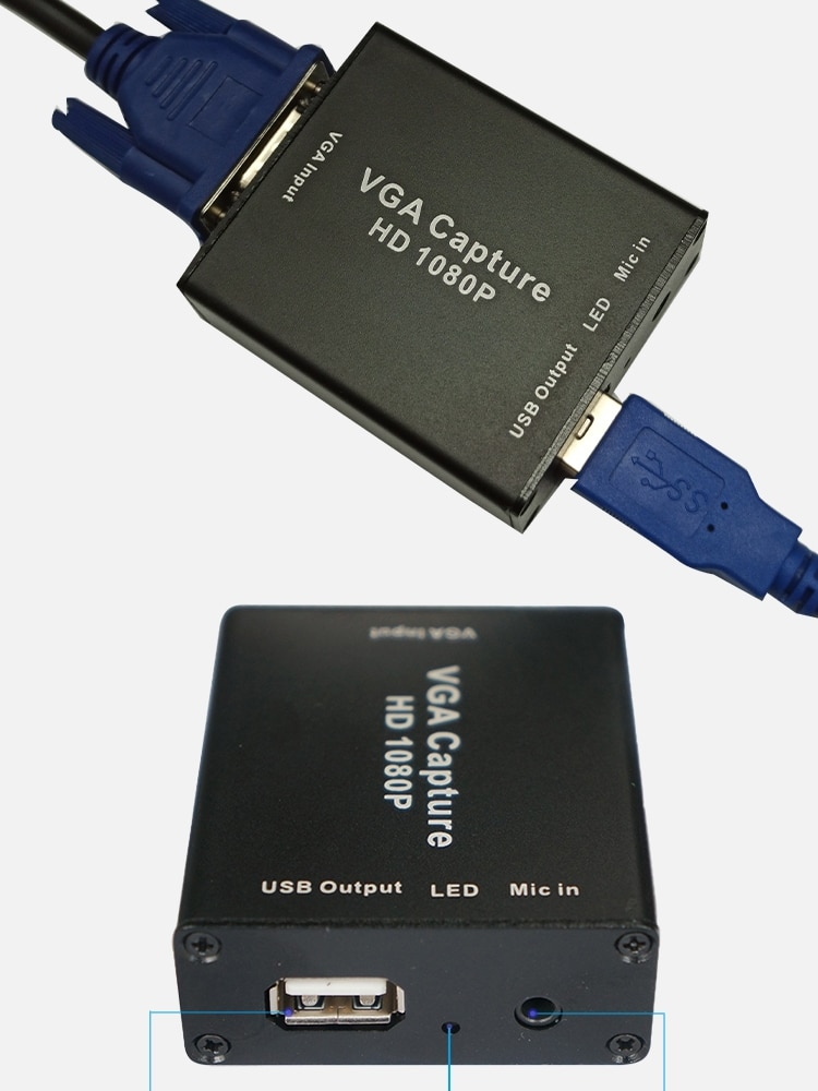 VGA Signal to USB Video Capture Card Monitoring Vi... – Vicedeal