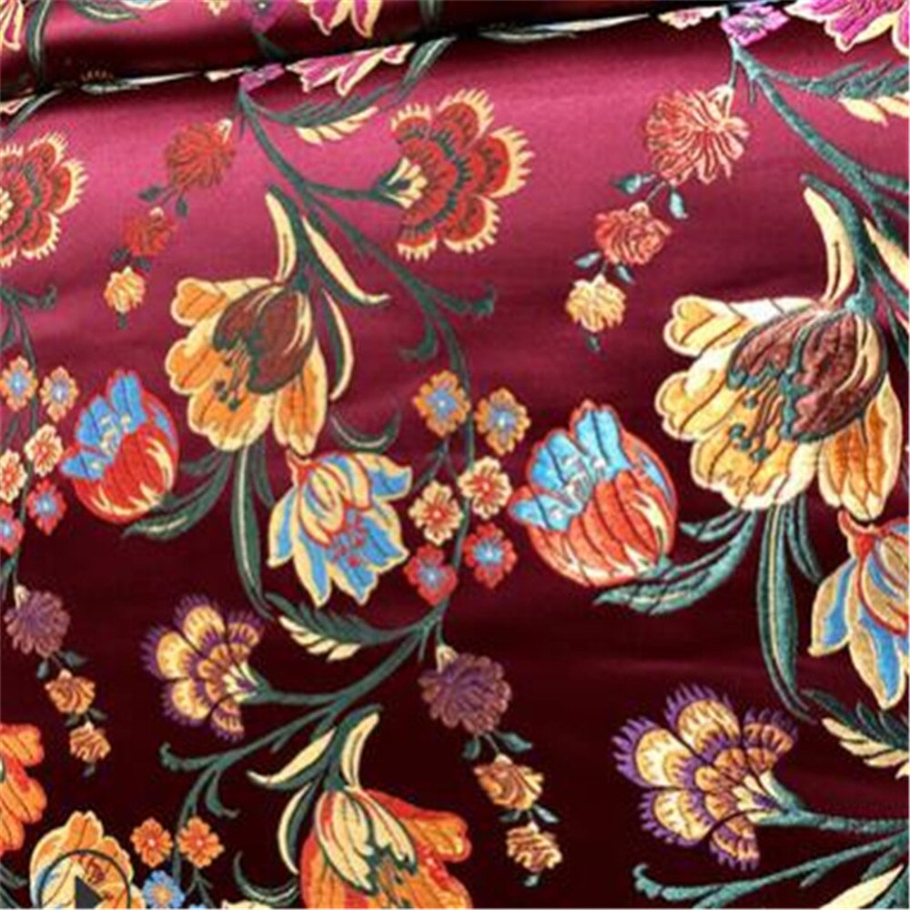 Classic Style Tulip Pattern Embroidered Jacquard B... – Grandado