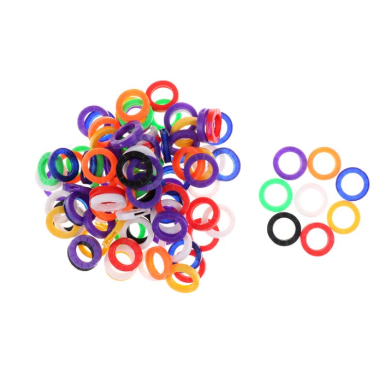 10 Pcs Key Cover Tags Label Id Siliconen Codering ... – Grandado