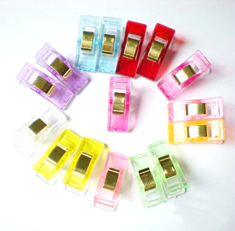 50PCS multicolor Red PVC Plastic Clips For Patchwo... – Vicedeal