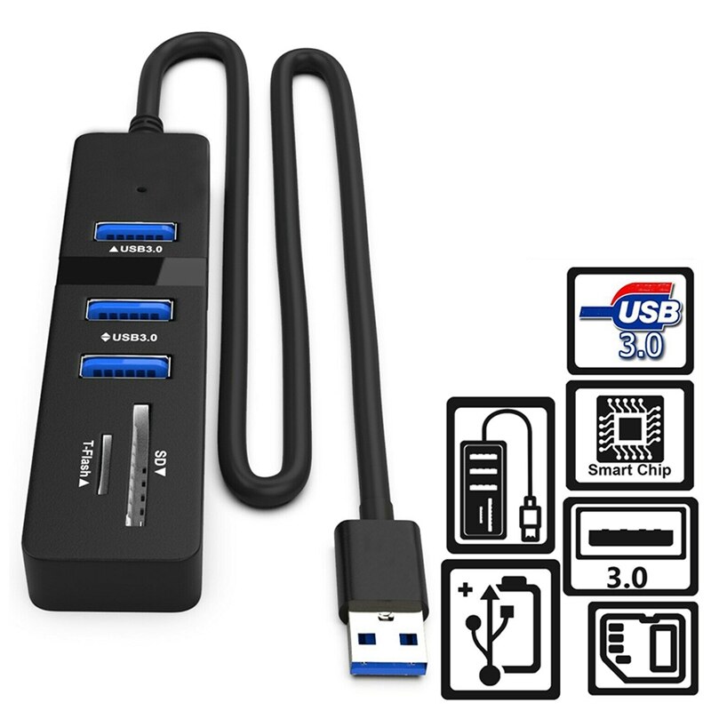 USB Hub 3,0 Multi USB 3,0 Hub USB Splitter High Sp... – Vicedeal