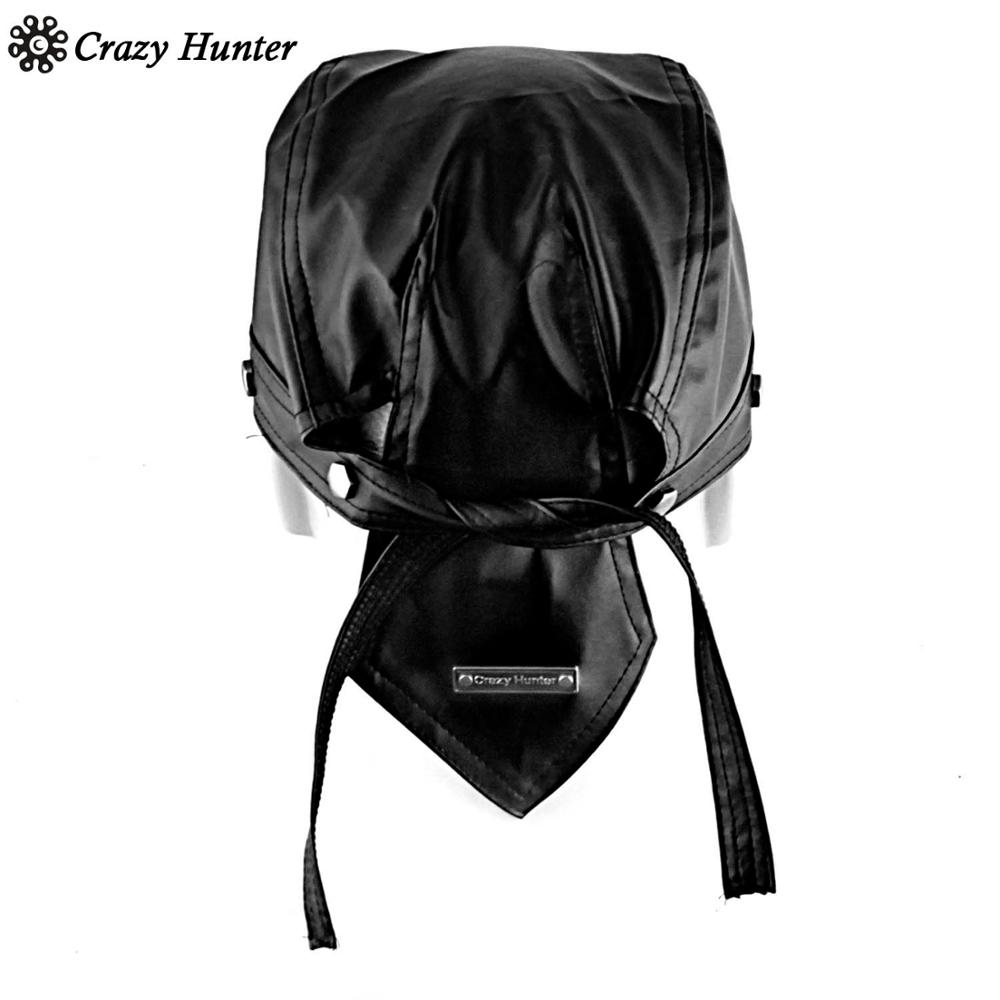 Leather Bandana Biker Doo Do Rag Headwrap Studded ... – Grandado