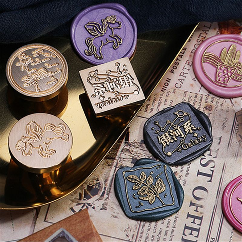 500+ Patterns Wax Seal Stamp Retro Wood Stamp Kits... – Grandado