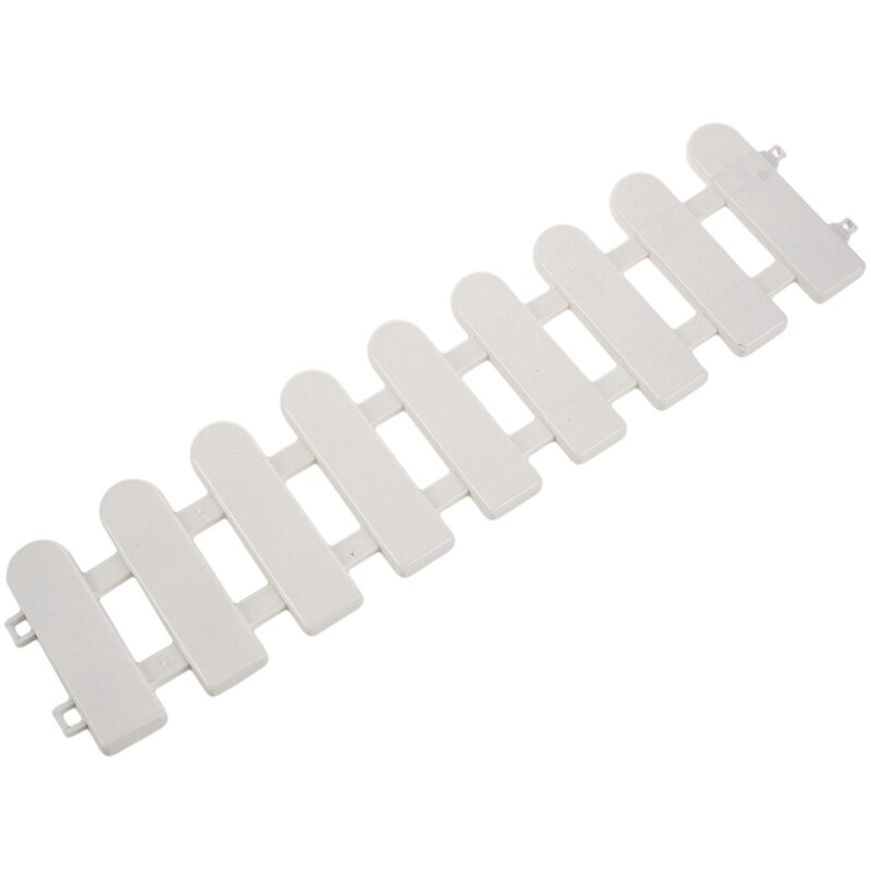 1Pc 50x13cm White Plastic Tree Fence Courtyard Ind... – Grandado
