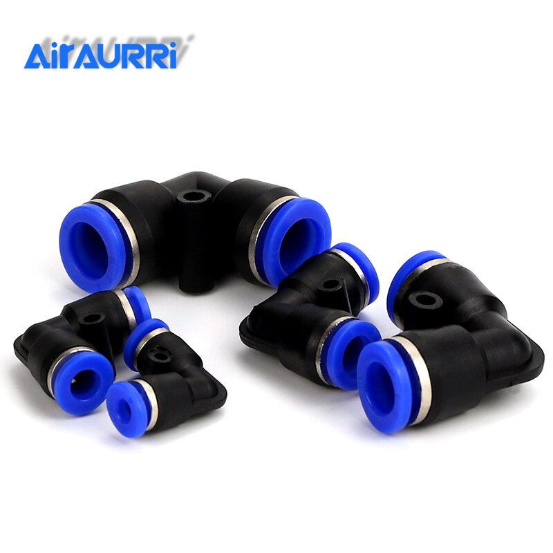 L type 90 graden tube Fittings PV 4mm 6mm 8mm 10m ... – Grandado