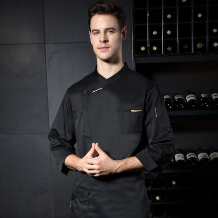 Chef overalls long sleeve men and women hotel kitc... – Grandado
