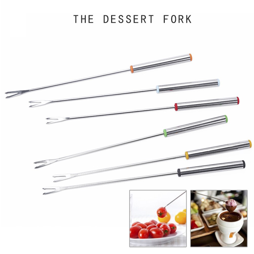 6pcs / Set Stainless Steel Chocolate Fork Cheese P... – Vicedeal