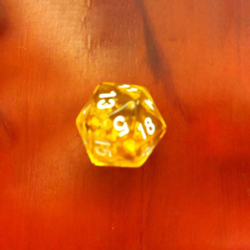 1PCS Polyhedral Dice Portable 20mm Transparent D20... – Grandado