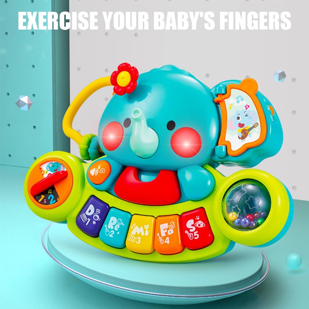 Baby Piano Toy For Toddlers Elephant Musical 1-3 L... – Grandado
